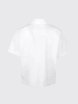 Rhude Relaxed Fit Cotton Polo Shirt With Dropped Shoulders - White