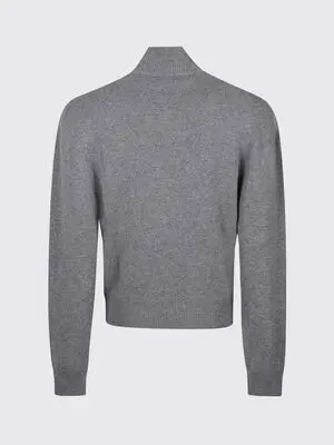 Rhude Slim Fit Half-zip Roll Neck Jumper In Pure Cashmere