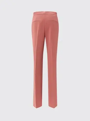 Max Mara Black Crêpe High-waisted Skinny Trousers - Red