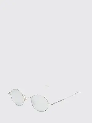 Chloé Sunglasses With Round Metal Frame And Amber-coloured Lenses Silver