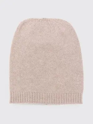 Fabiana Filippi Wool, Silk And Cashmere Blend Beanie With Ribbed Edges - Coffee