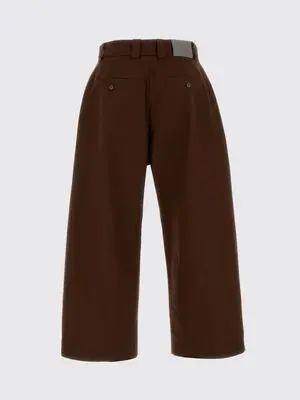 Balenciaga Wide-leg Cropped Cotton Trousers With Belt Loops