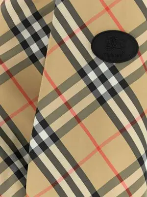 Burberry Vintage Check Hooded Windbreaker Jacket In Polyester