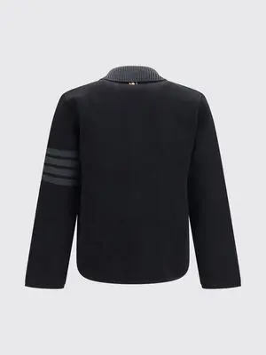 Thom Browne 4-bar Stripe Classic Collar Wool Cardigan