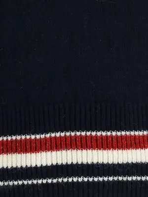 Thom Browne Striped Graphic V-neck Wool Blend Knitted Vest