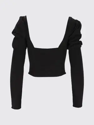 VIVIENNE WESTWOOD Draped Neck Corset Top In A Wool And Silk Blend