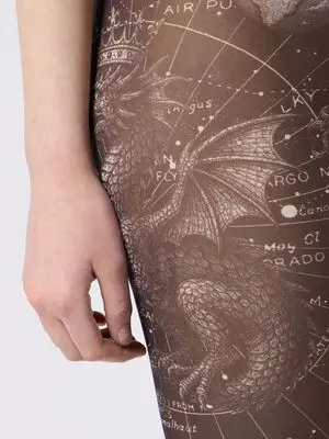 Philipp Plein High-waisted Skinny Leggings In Jersey With A Graphic Print