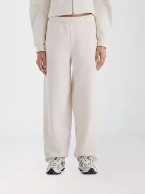 NEW BALANCE Jogging Trousers In Cotton Blend With A Wide Leg And High Waist
