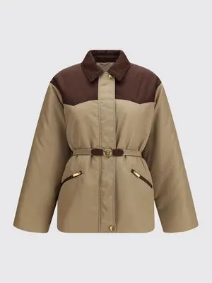 Versace Bi Padded Nylon Shirt Jacket With Medusa Belt