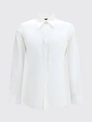 Dolce & Gabbana Slim Fit Cotton Poplin Shirt With A Pointed Collar
