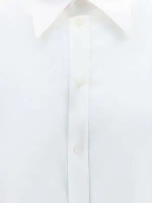 Dolce & Gabbana Slim Fit Cotton Poplin Shirt With A Pointed Collar