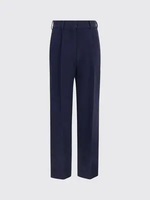 BLAZÉ MILANO High-waisted Wide Leg Wool Trousers With Pleats
