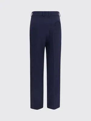 BLAZÉ MILANO High-waisted Wide Leg Wool Trousers With Pleats
