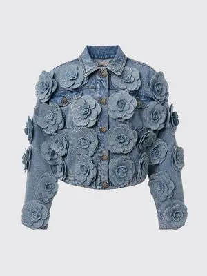 Philipp Plein Cropped Slim Fit Jacket With Floral Embroidery