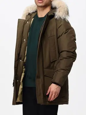Woolrich Arctic Technical Fabric Parka With Shearling Hood - Green