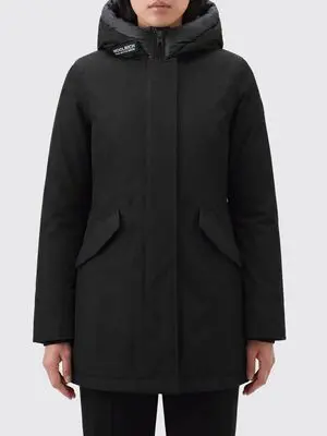 Woolrich Arctic Cotton And Nylon Parka With Padded Hood - Black