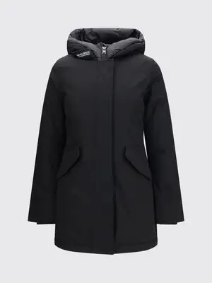 Woolrich Arctic Cotton And Nylon Parka With Padded Hood - Black