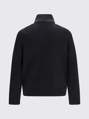 Moose Knuckles Puffer Jacket With Knit Panels And A Turtleneck Collar