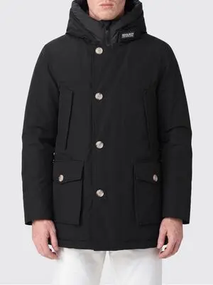 Woolrich Arctic Technical Fabric Parka With Padded Hood - Black