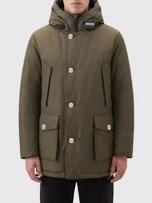 Woolrich Arctic Technical Fabric Parka With Padded Hood - Green