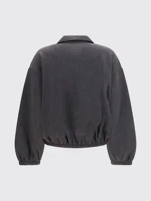 DARKPARK Relaxed Fit Cotton Polo Sweatshirt With Zip And Dropped Shoulders