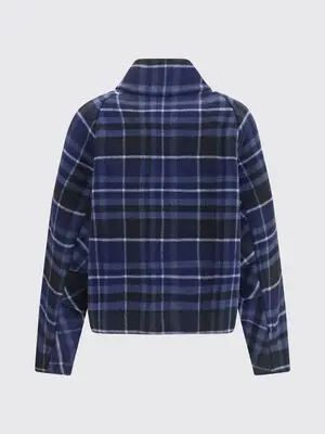 Pinko Single-breasted Tartan Wool Bomber Jacket With Funnel Neck - Black