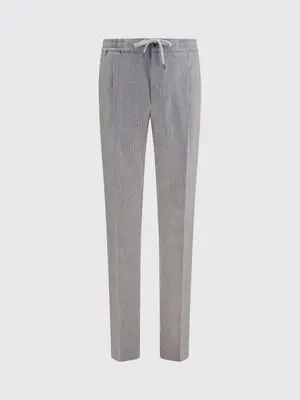 PT TORINO Slim Fit Wool Jogging Trousers With Drawstring Waist - Gnawed Blue