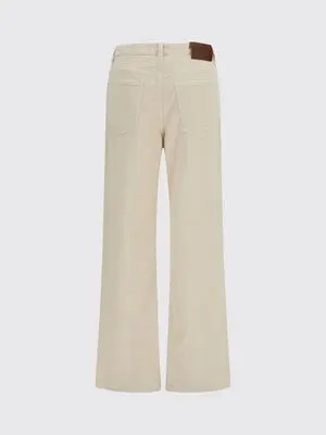 Marni High-waisted Flared Trousers In Cotton Corduroy - Smoke Grey