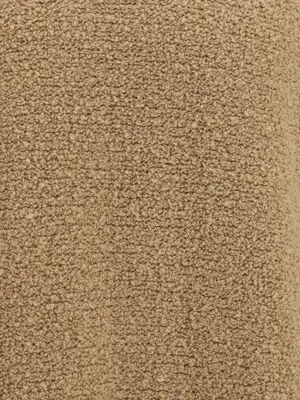 LANEUS Recycled Wool Blend Crewneck Jumper With Ribbed Trims - Camel