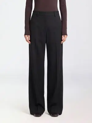 COURREGES High-waisted Wool-blend Wide-leg Trousers With Tailored Cut