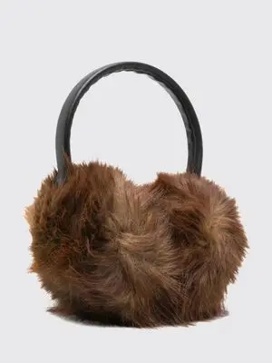 Apparis Animal Print Faux Fur Earmuffs - Brown