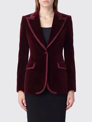Dolce & Gabbana Single-breasted Cotton And Silk Velvet Blazer With Peak Lapels