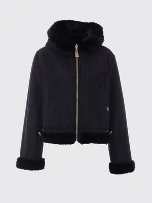 Liu Jo Hooded Faux Fur Jacket With Zip Closure