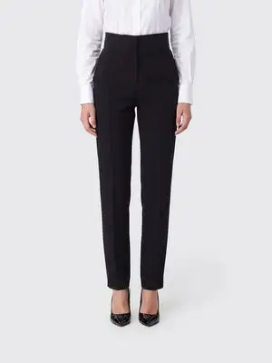 Elisabetta Franchi High-waisted Sartorial Skinny Trousers In Crêpe - Black