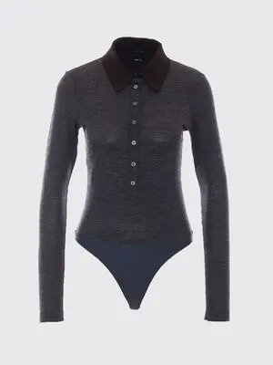 Pinko Slim Fit Wool Blend Long-sleeved Polo Top With Buttons