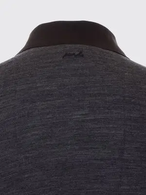 Pinko Slim Fit Wool Blend Long-sleeved Polo Top With Buttons