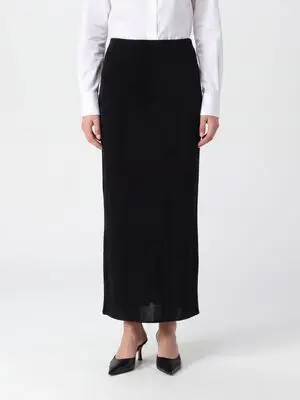 Valentino Garavani High-waisted Midi Pencil Skirt In Viscose With Zip Closure - Black