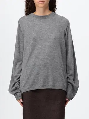 Max Mara Single-breasted Blazer In 100% Cashmere With Crewneck - Grey