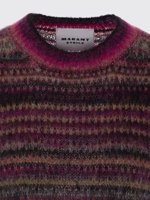 Isabel Marant Étoile Multicolour Striped Mohair-blend Crewneck Jumper - Violet