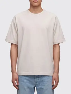 Y3 Crewneck Cotton T-shirt With Dropped Shoulders - White