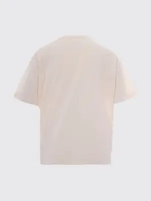 Y3 Crewneck Cotton T-shirt With Dropped Shoulders