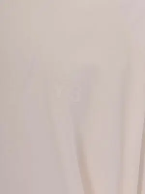 Y3 Crewneck Cotton T-shirt With Dropped Shoulders
