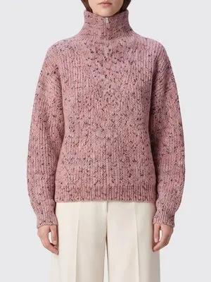 Isabel Marant Étoile Abstract Pattern Alpaca-blend Half-zip Turtleneck Jumper - Pink