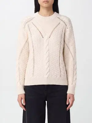Isabel Marant Étoile Slim Fit Wool And Alpaca-blend Crewneck Jumper - Ecru