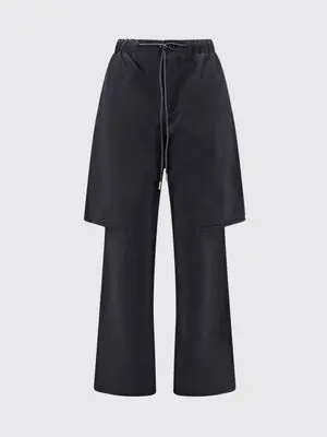 Sacai High-waisted Asymmetrical Straight-leg Cotton Trousers