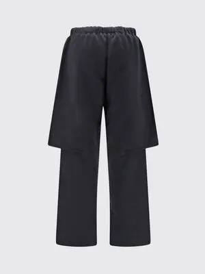 Sacai High-waisted Asymmetrical Straight-leg Cotton Trousers