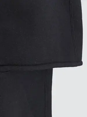 Sacai High-waisted Asymmetrical Straight-leg Cotton Trousers
