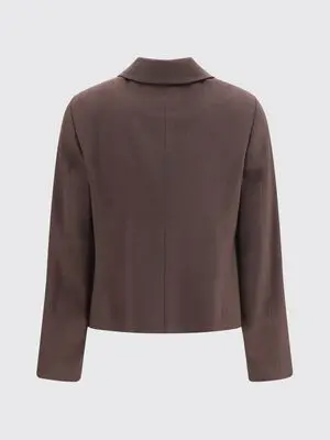 LARDINI Pure Virgin Wool Shirt Jacket With Classic Collar And Pockets - Brown