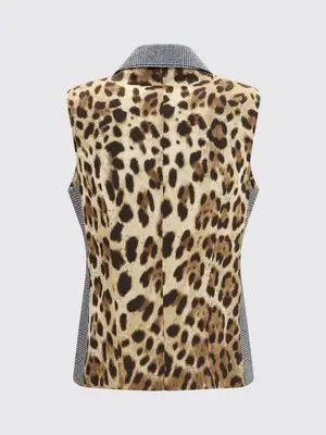 Dolce & Gabbana Double-breasted Houndstooth Wool Tailored Waistcoat