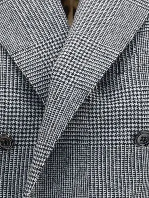 Dolce & Gabbana Double-breasted Houndstooth Wool Tailored Waistcoat